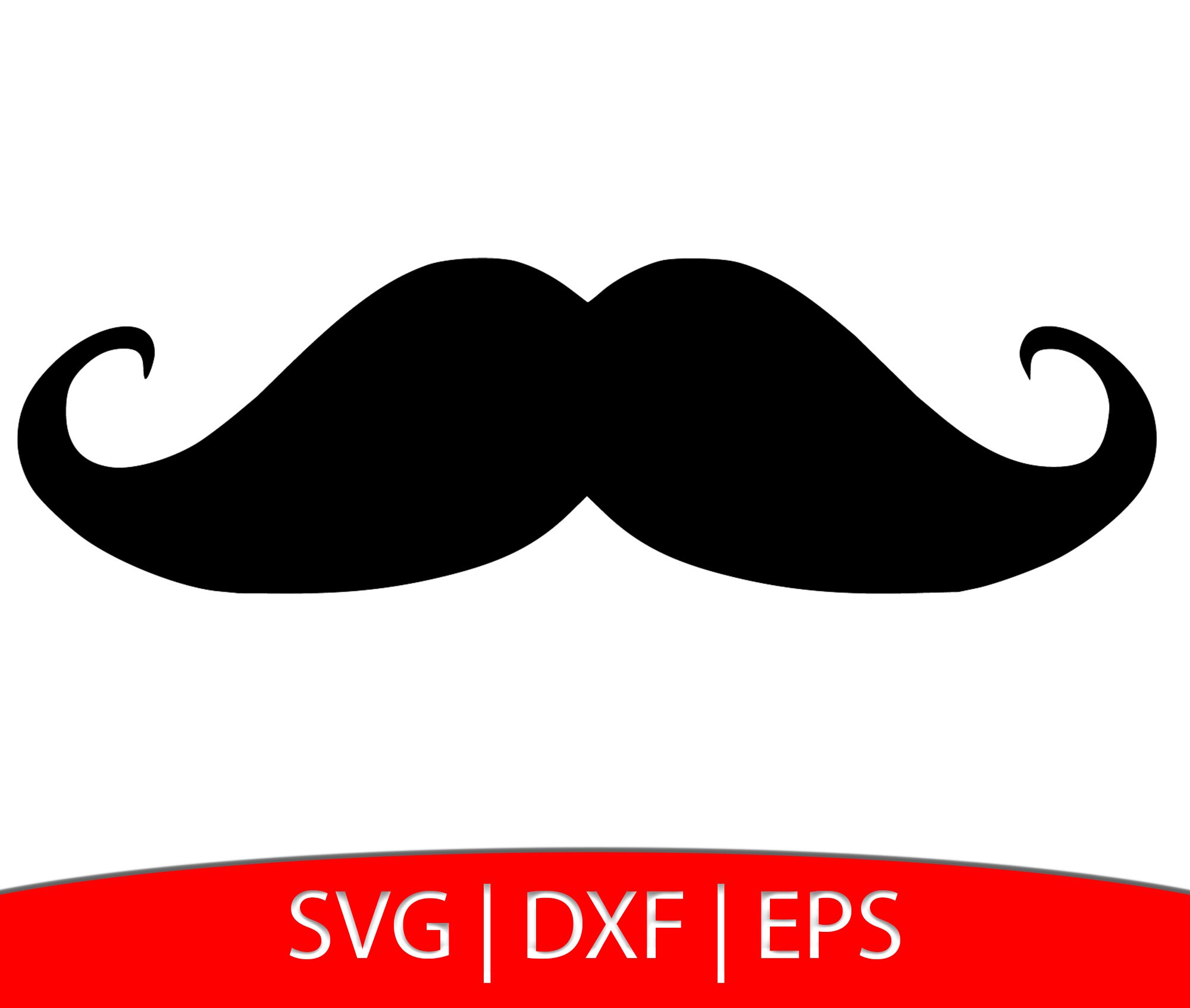Craft Supplies & Tools Mustache Bundle Clipart SVG also in png eps and ...