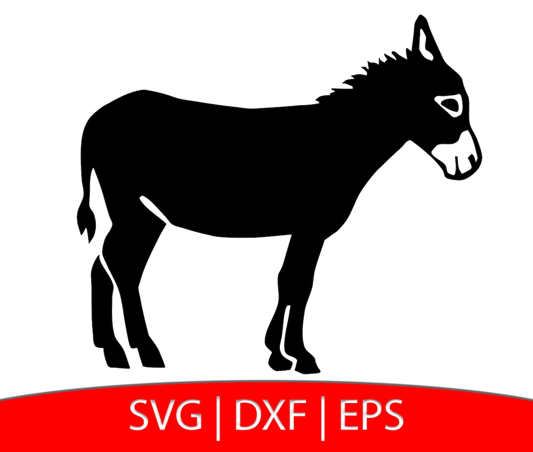 Mule SVG Donkey dxf mule Clipart donkey Silhouette Cut File - Etsy España