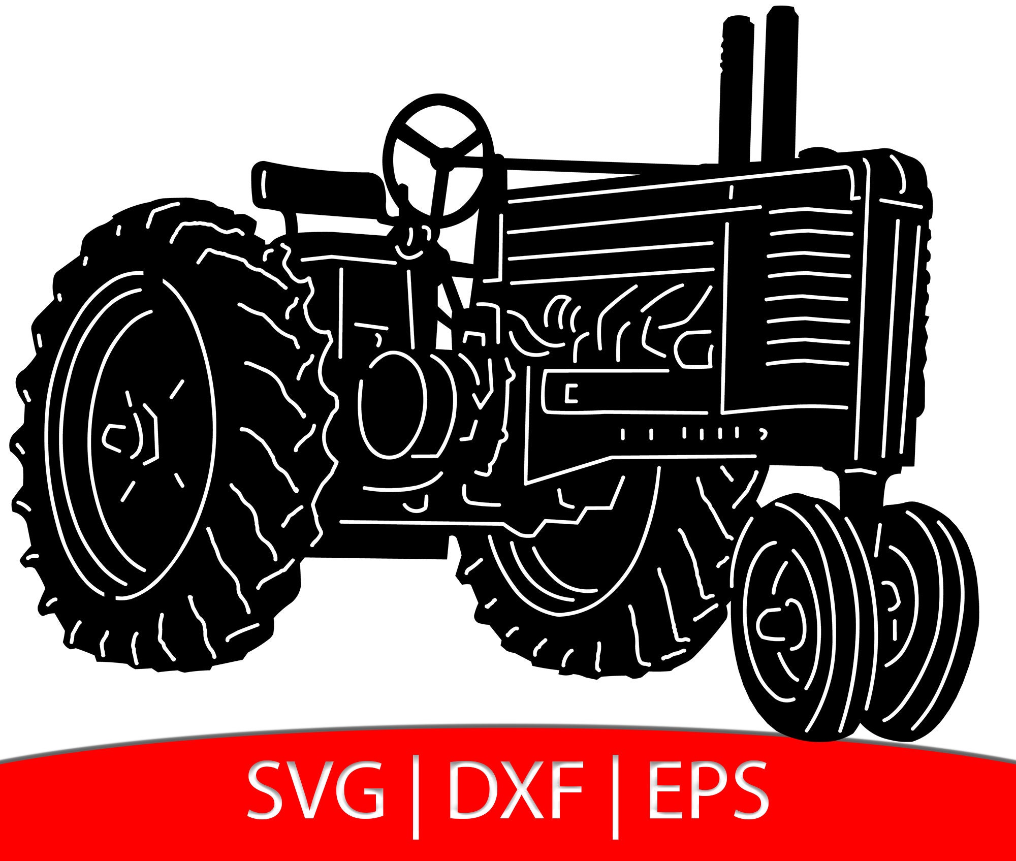 Tractor SVG farming Svg Cut file antique tractor Clipart | Etsy