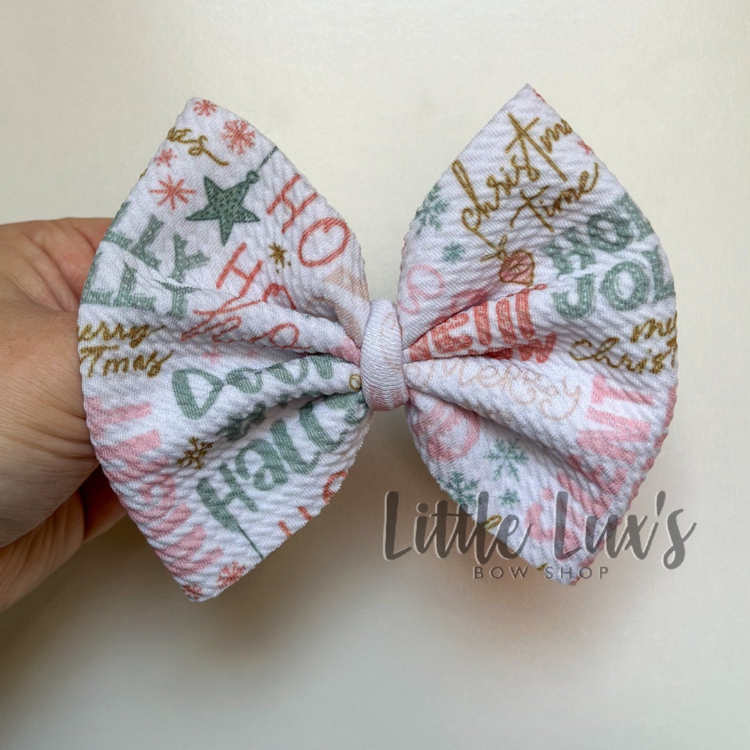 Christmas Quotes Classic 5 Inch Bow - Etsy