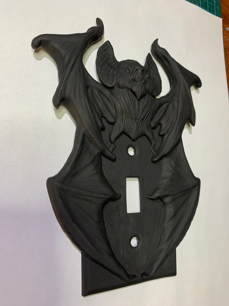 Gothic Bat Light Switch Plate - Etsy