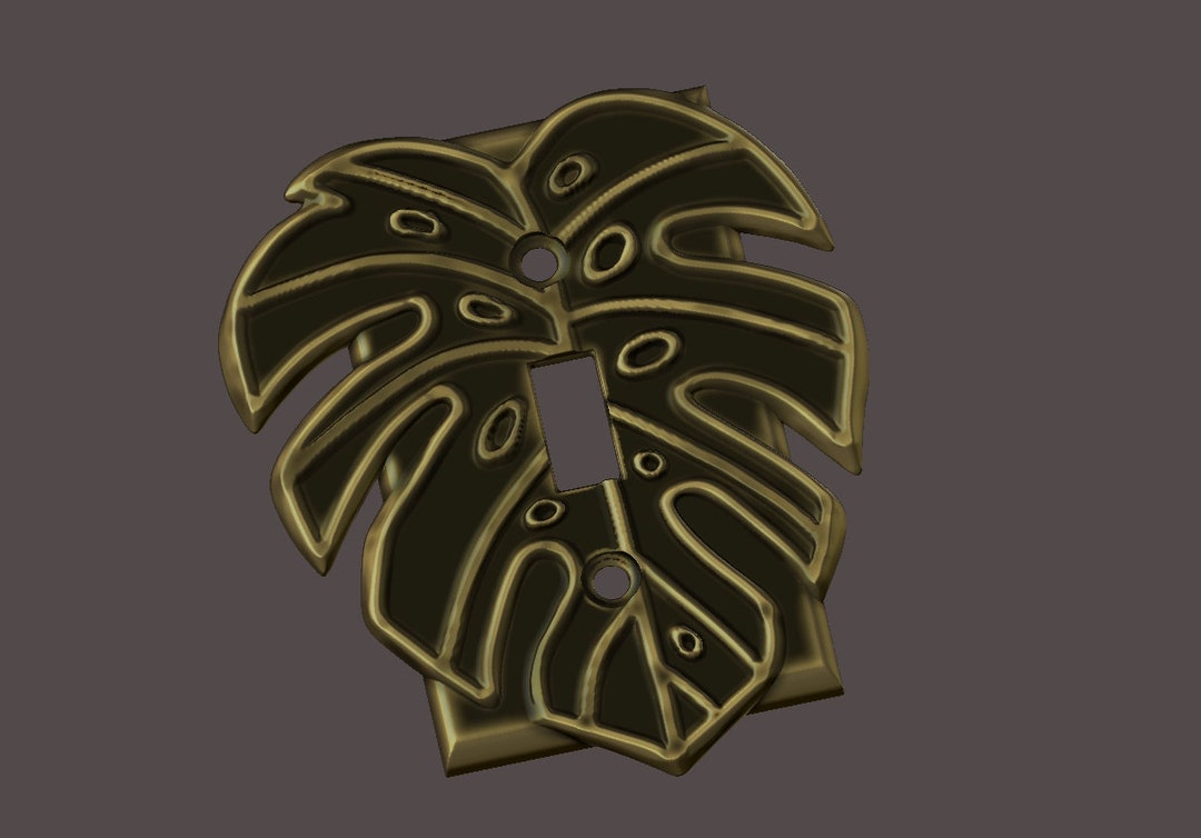 Monstera Leaf Light Switch Plate - Etsy