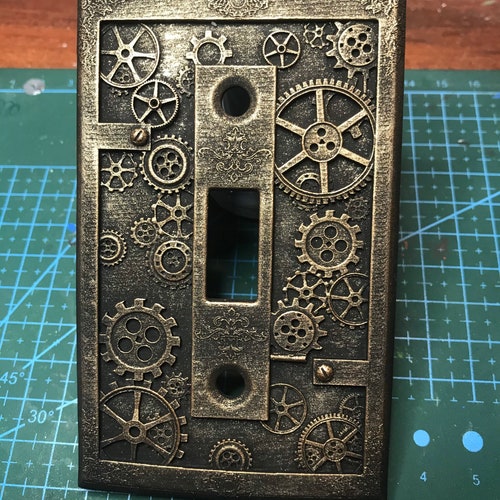 Steampunk Triple Light Switch Cover W/ Center Cutouts & Levers - Etsy