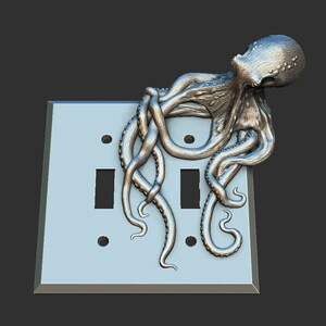 Octopus Light Switch Plate - Etsy