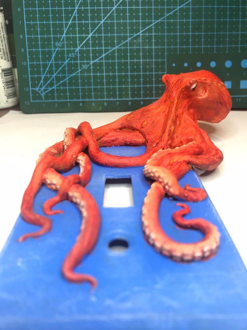 Octopus Light Switch Plate - Etsy