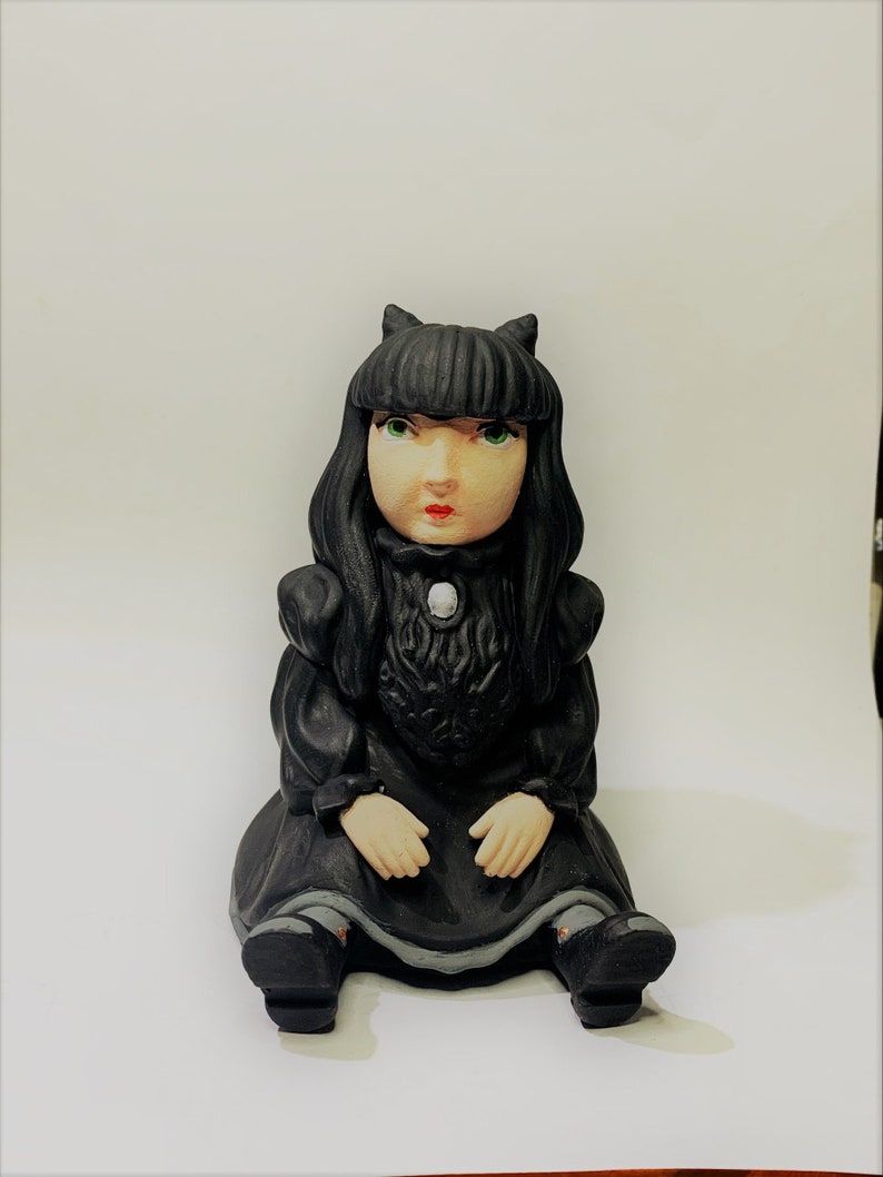 Goth Vampire Doll Figurine - Etsy