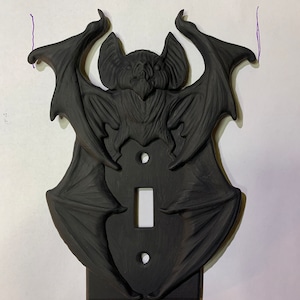 Gothic Bat Light Switch Plate - Etsy