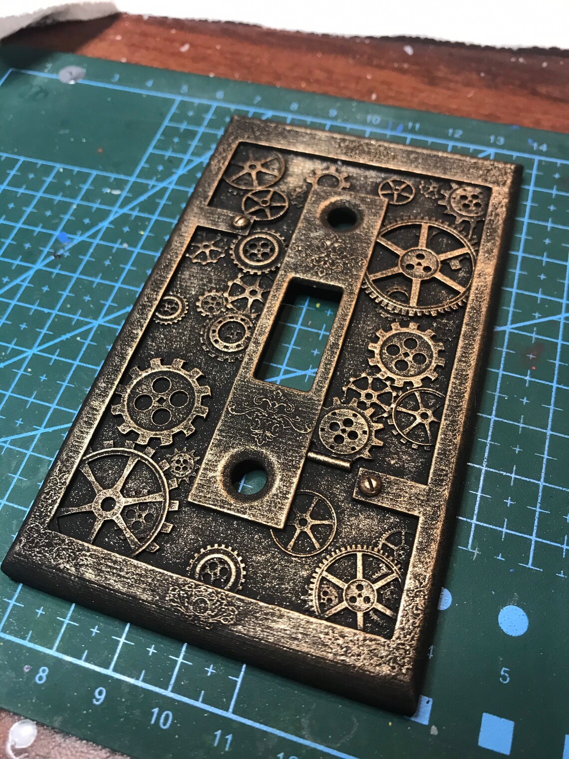 Steampunk Gears Light Switch Plate - Etsy