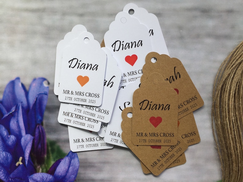 Personalised Wedding Table Name Place Cards Wedding Favour - Etsy