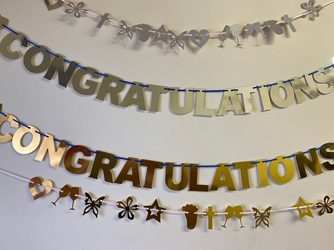 Personalised Congratulations Bunting Prom Graduation Party ...