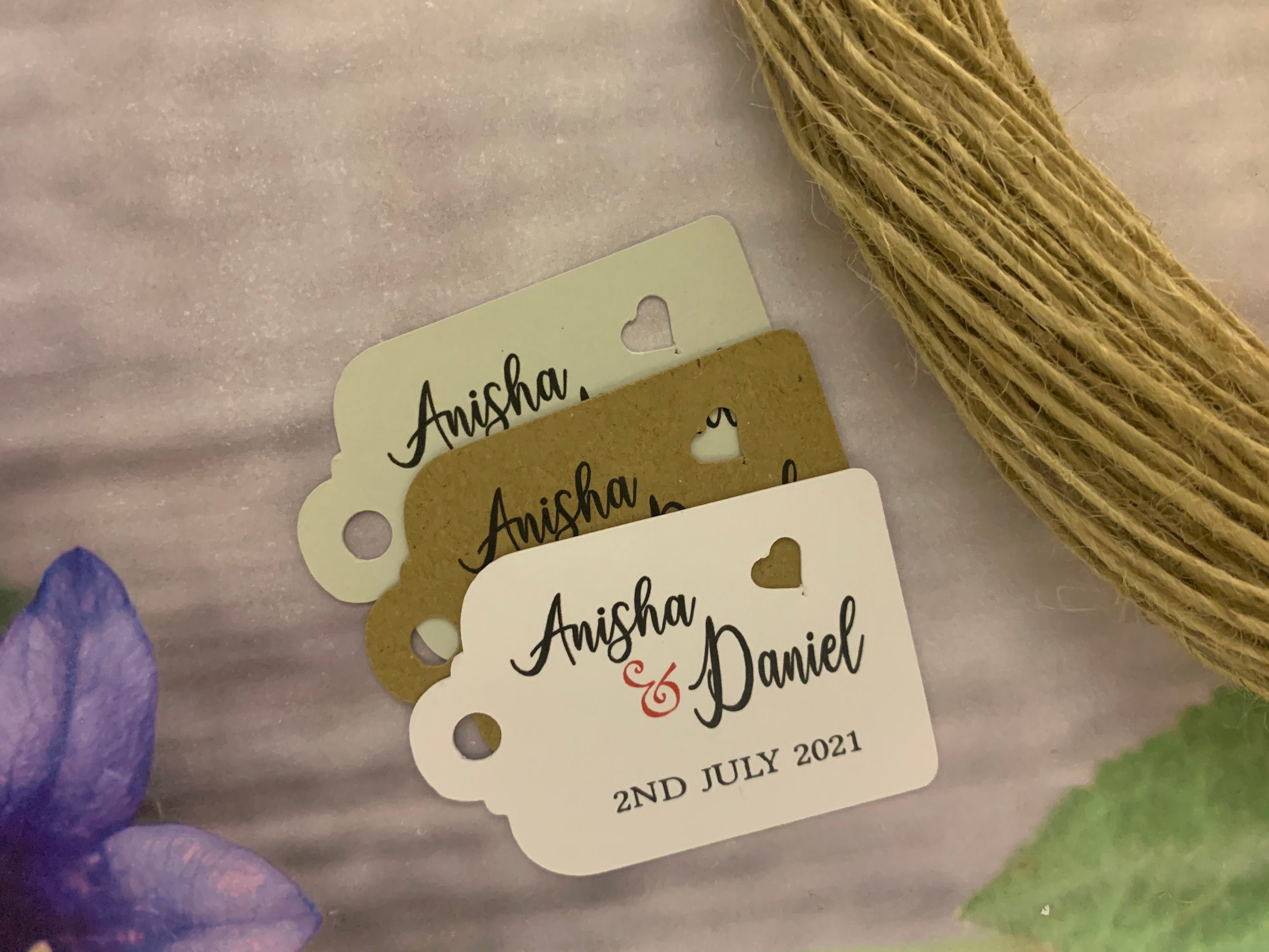 Personalised Thank you for Sharing with us special day Tag | Etsy