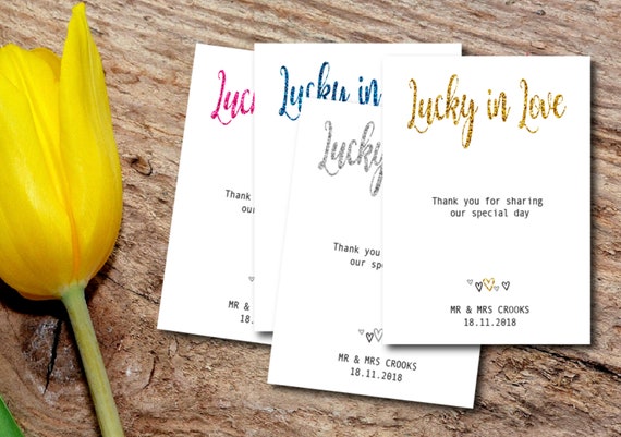 10X Personalised Scratch Card/lottery Ticket Holders Wedding - Etsy