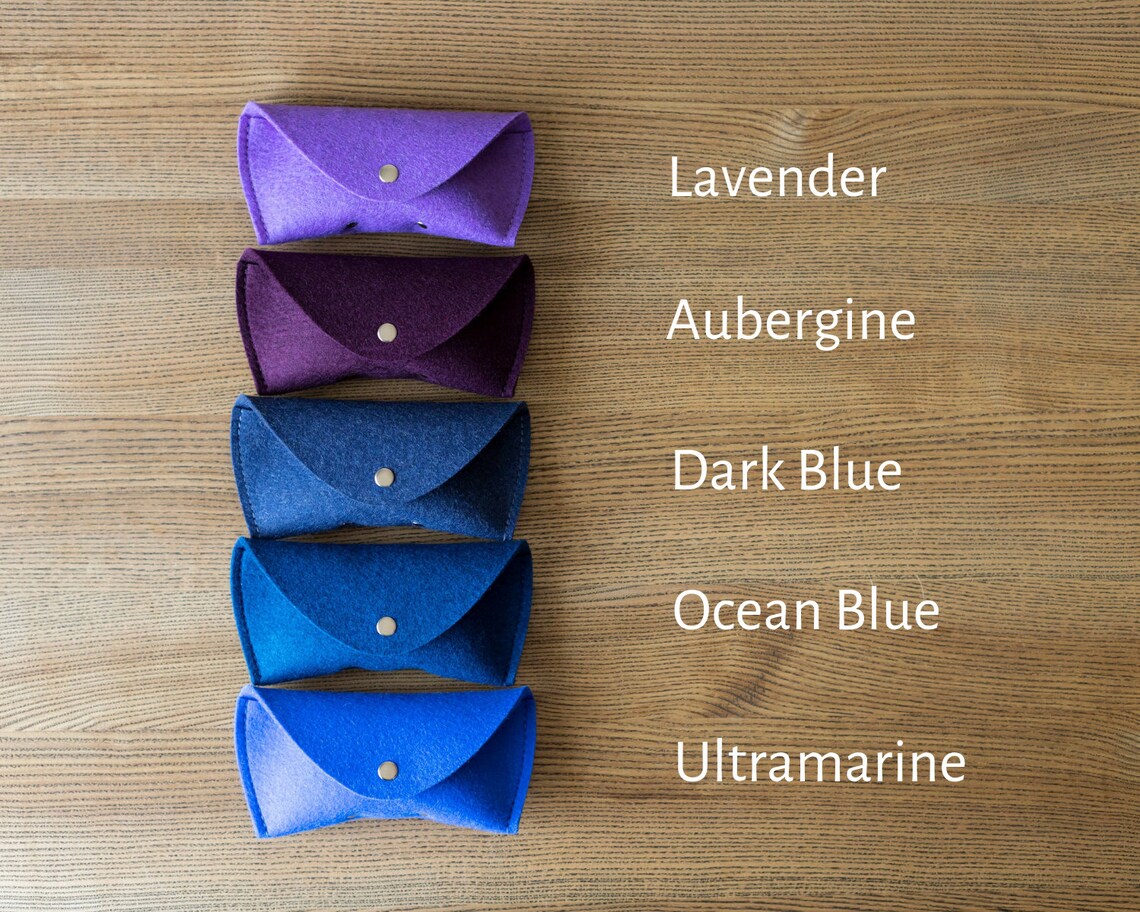 Personalized Sunglasses Case Merino Wool Felt Glasses Case, Sunglasses ...