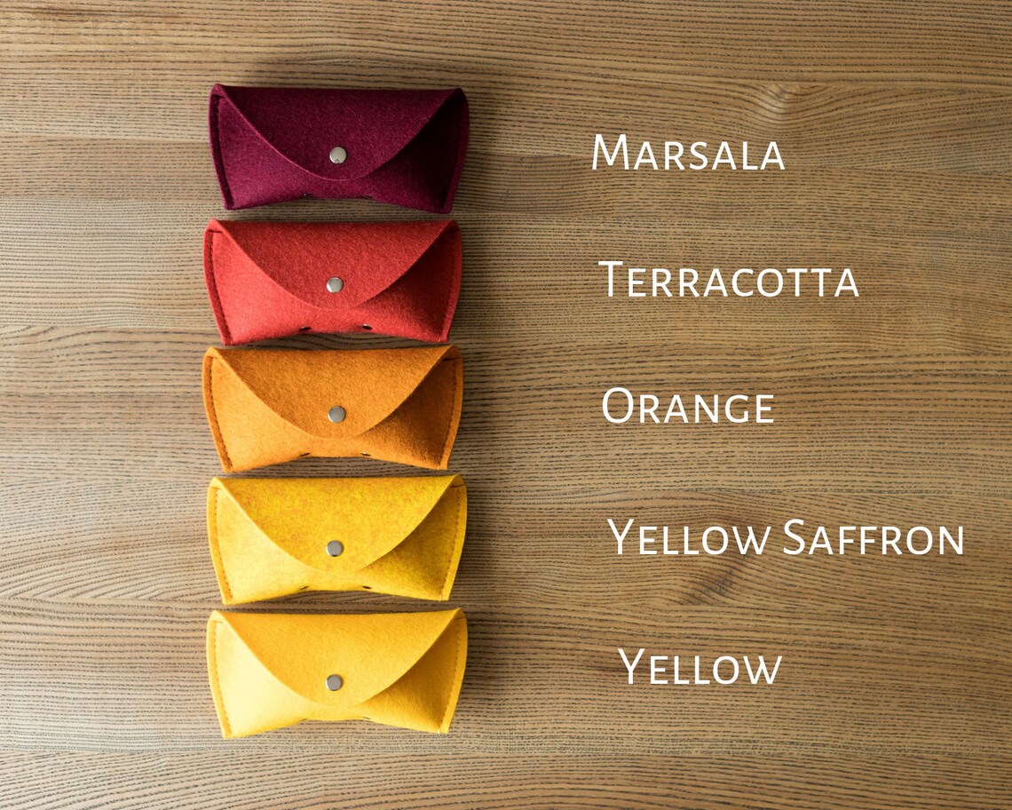 Personalized Sunglasses Case Merino Wool Felt Glasses Case, Sunglasses ...