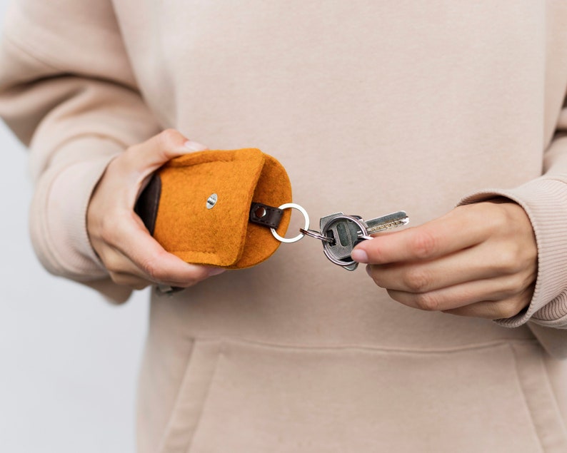Felt Key Case, 100% Merino Wool Key Case, Wool Key Case, Mother's Day ...