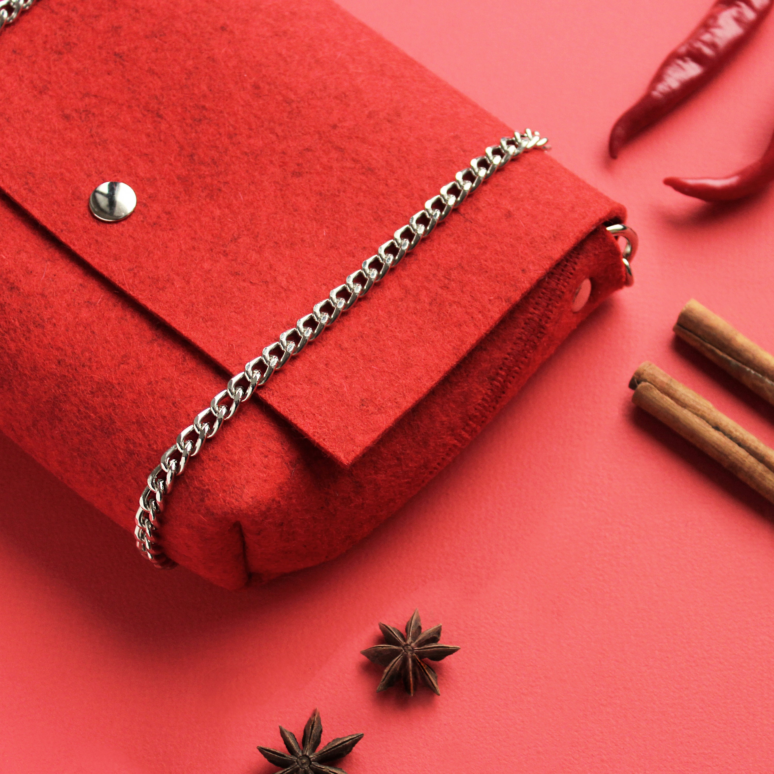 Red 100% Merino Wool Felt Crossbody Clutch Bag Woolberry | Etsy