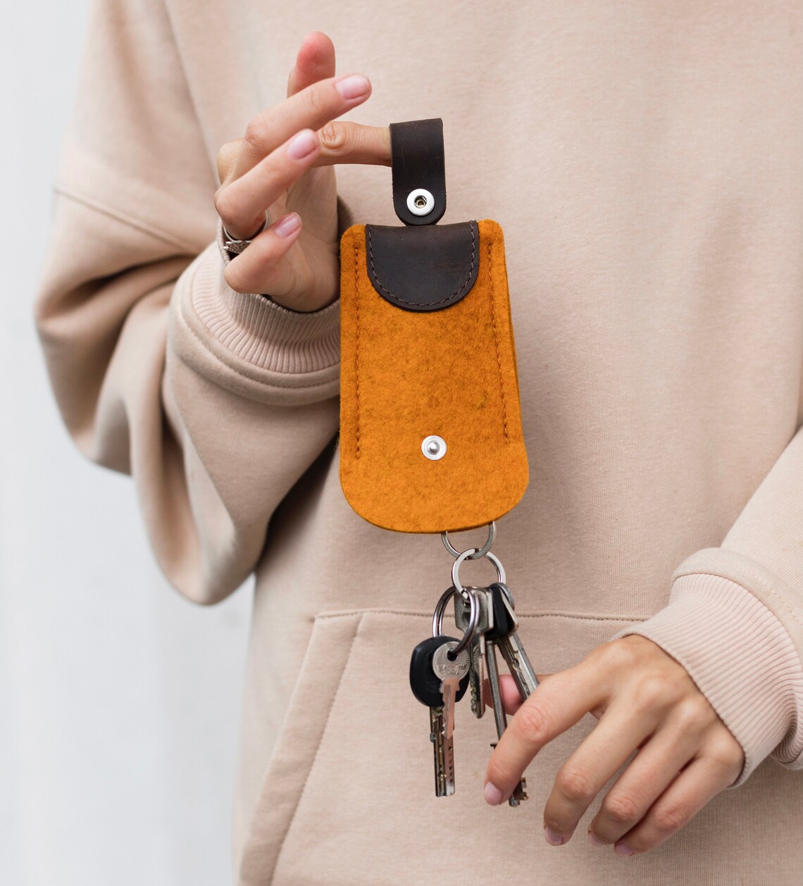 Felt Key Case, 100% Merino Wool Key Case, Wool Key Case, Mother's Day ...