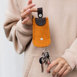 Felt Key Case, 100% Merino Wool Key Case, Wool Key Case, Mother's Day ...