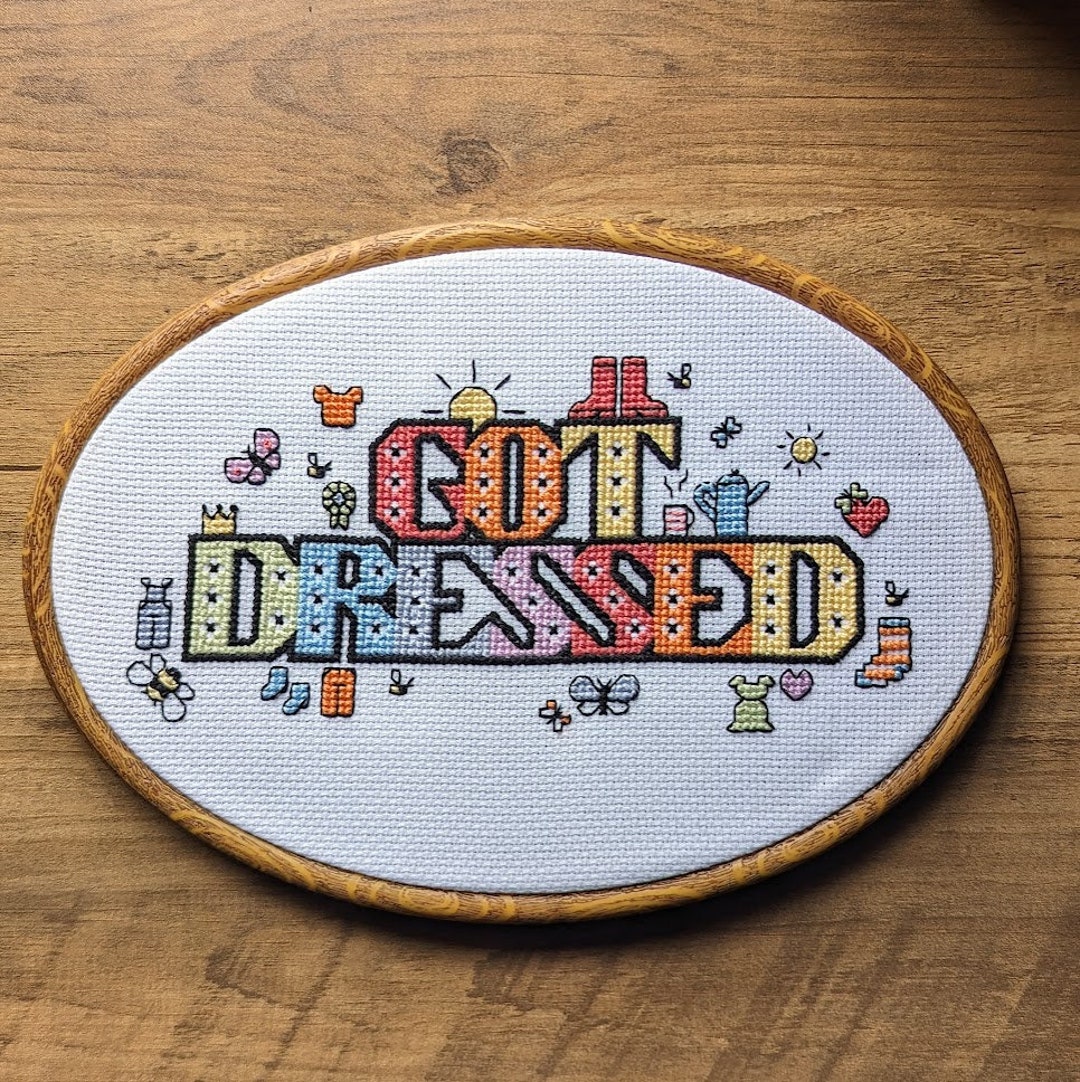 Got Dressed - Cross Stitch Pattern (digital Format - PDF) - Etsy
