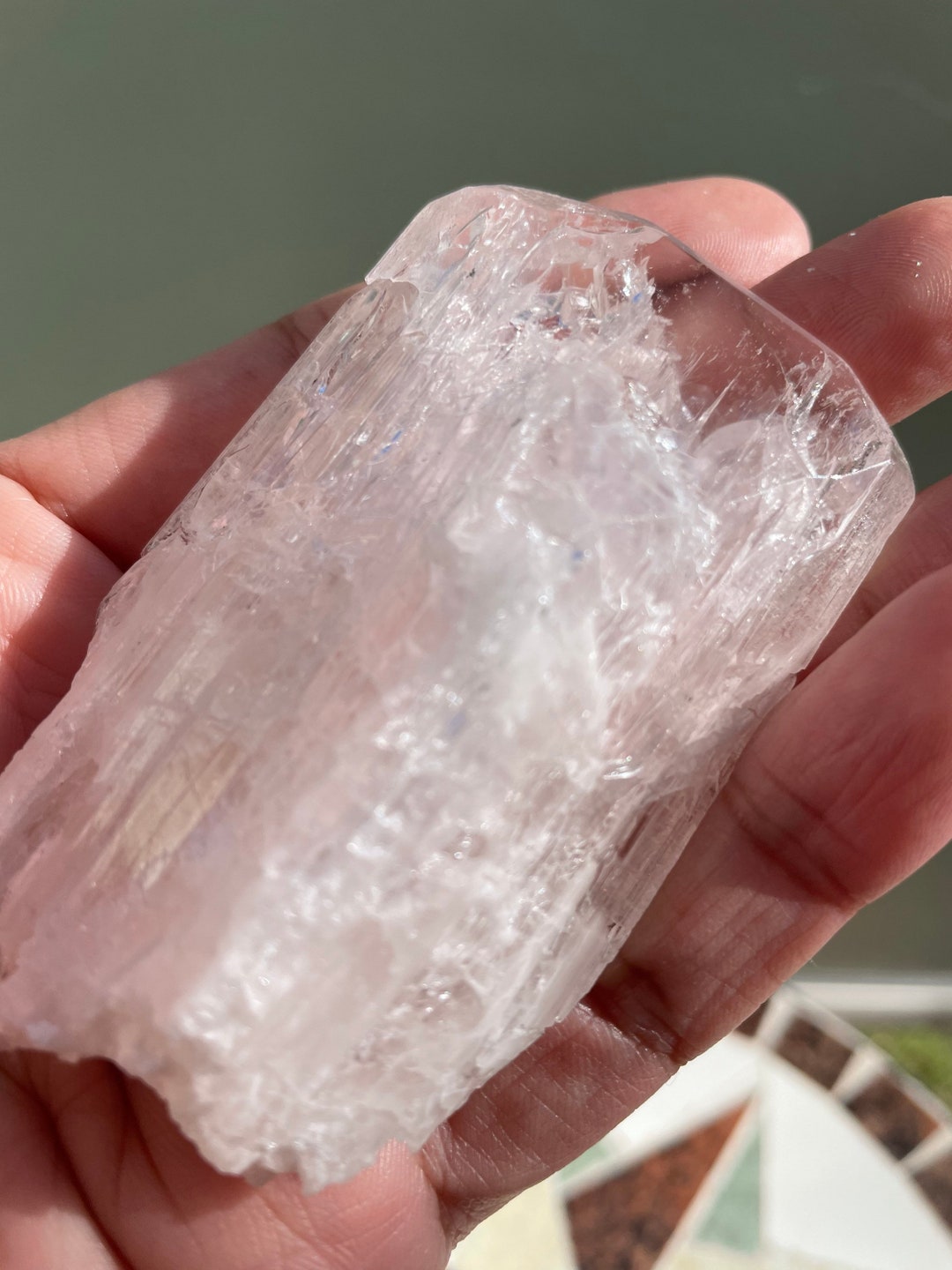 A068, Large Pink Danburite Raise Vibration Manifestations Prosperity ...