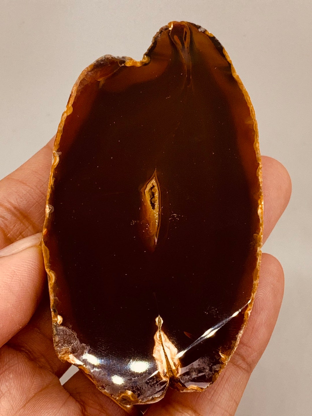 Red Agate Slice 2 Sided Polished From Brazil - Etsy UK