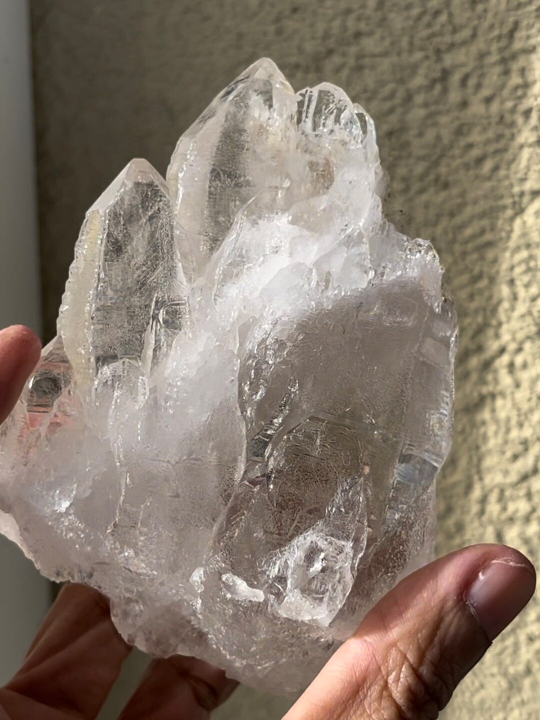 Shiny Cathedral Ice Quartz Crystal, From Switzerland, Gracia, High ...