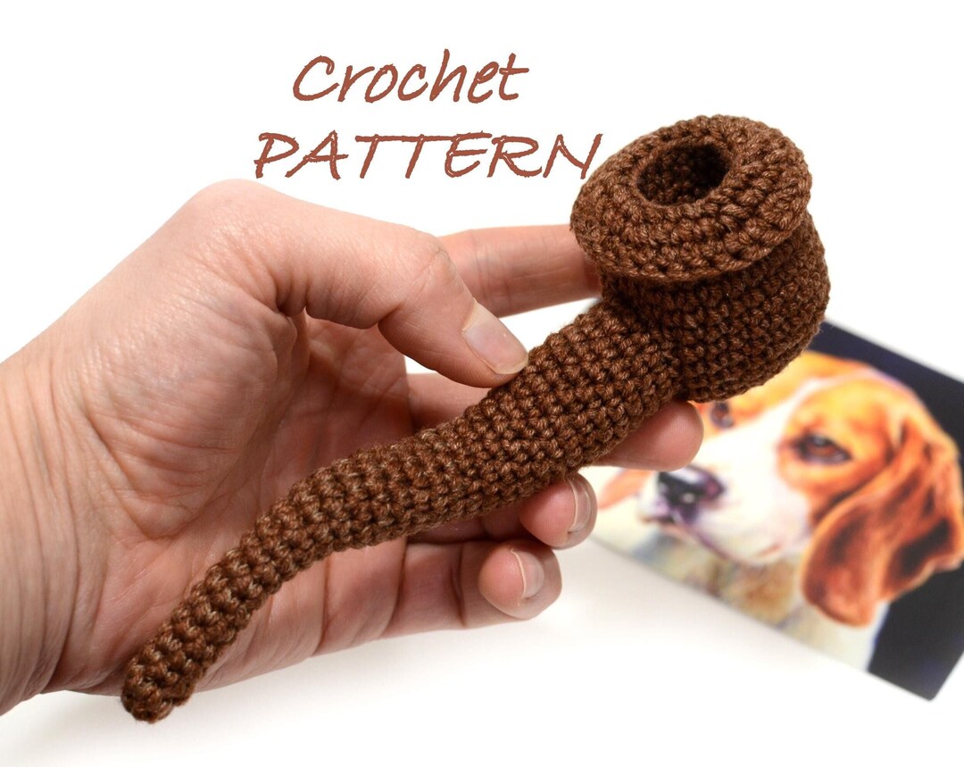 PATTERN Smoking Pipe Crochet, Realistic Pipe Crochet Tutorial, Theater ...