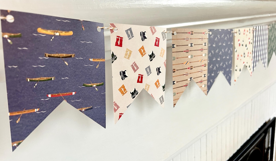 Father's Day Banner: Assorted Set of 12 Pennants With Twine; Camping ...
