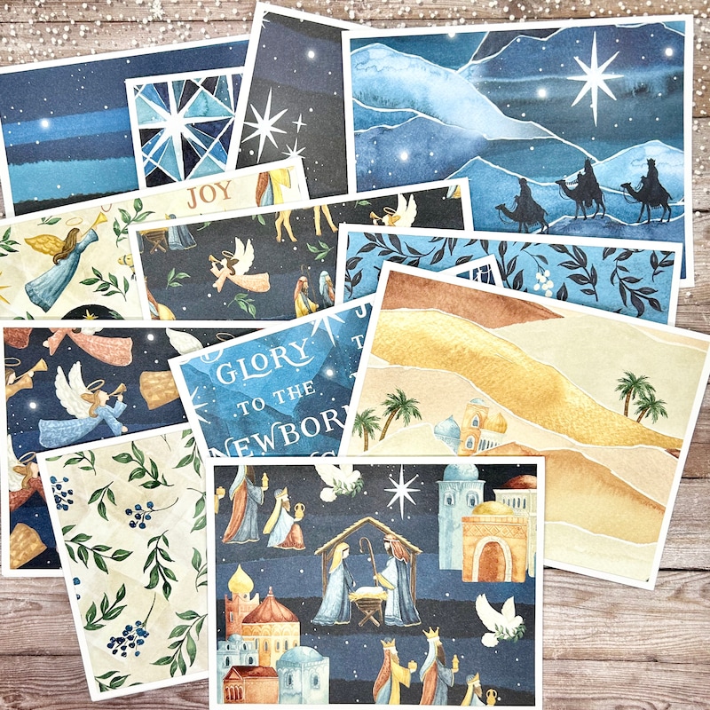 Nativity Scene Christmas Cards - Etsy
