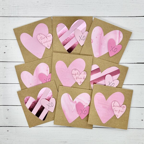 Mini Valentine Cards - Etsy