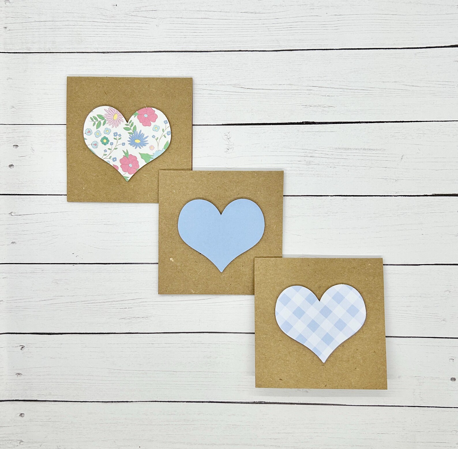 Valentine's Day Heart Mini Note Cards: Assorted Set of 6 - Etsy