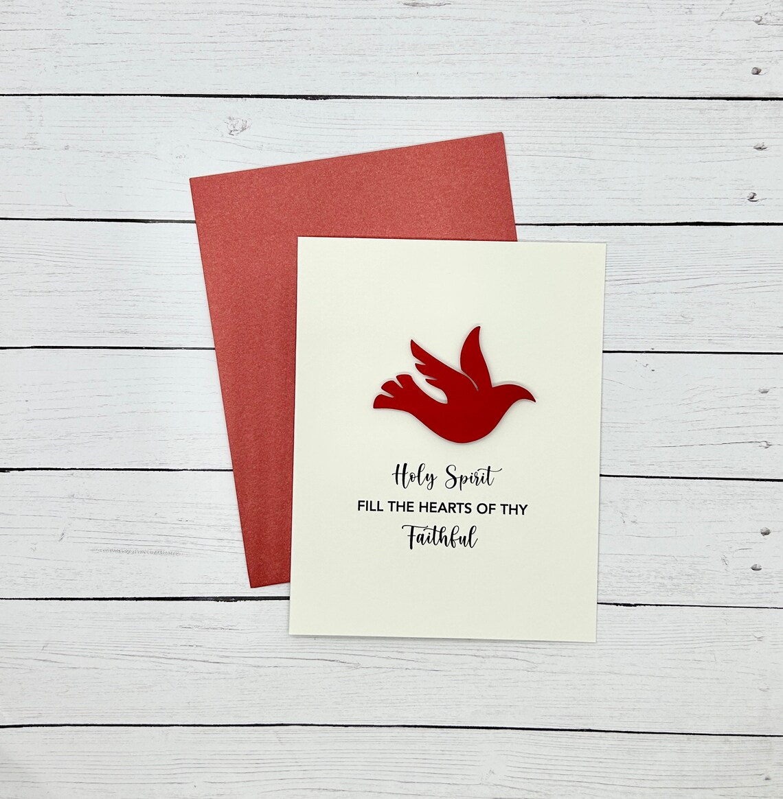 Confirmation Card: Holy Spirit Catholic Greeting Card - Etsy