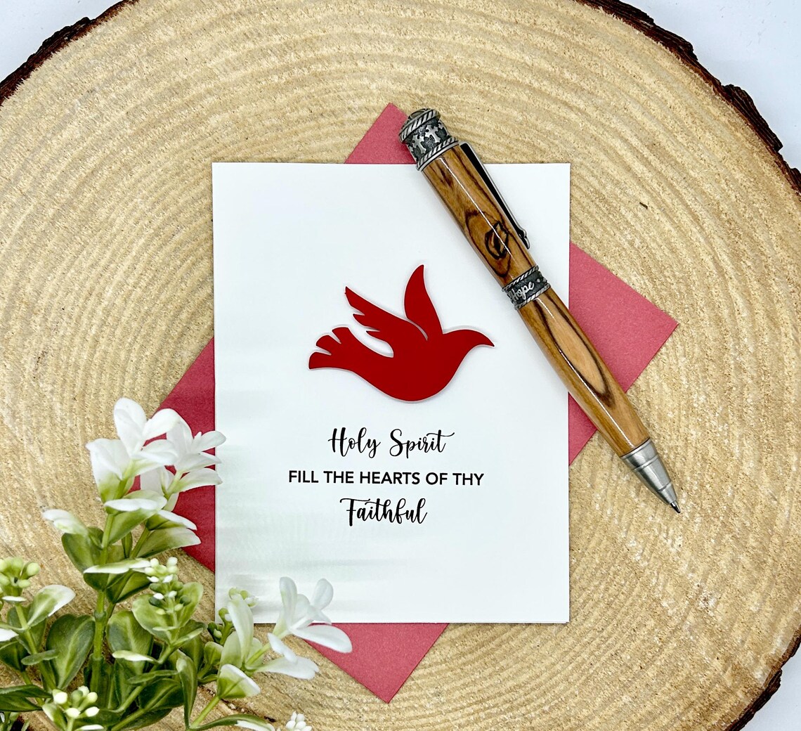 Confirmation Card: Holy Spirit Catholic Greeting Card - Etsy