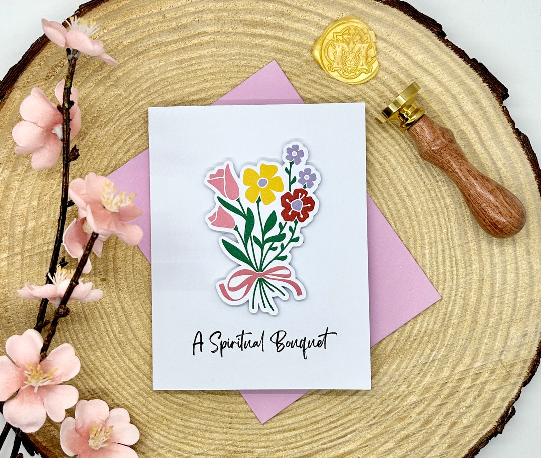 Spiritual Bouquet Card: Catholic Devotions, Sympathy & Encouragement - Etsy