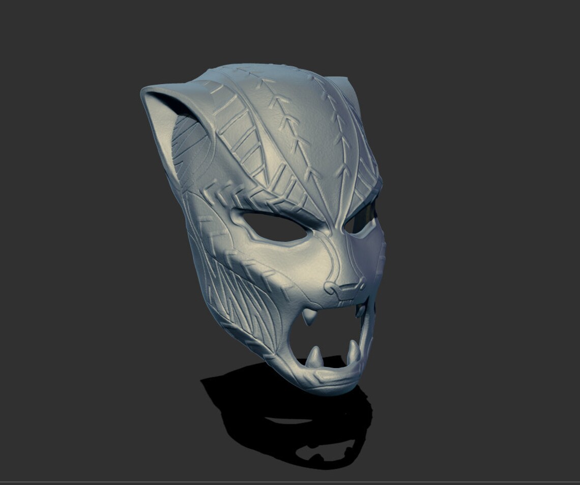 Black Panther T-challa Mask Helmet Ceremonial Mask 3D Print Model STL ...