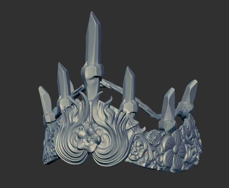Ash Princess Crown 3D Printing STL File Model - Etsy New Zealand