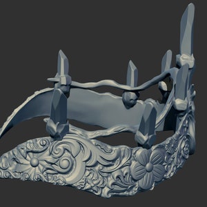 Ash Princess Crown 3D Printing STL File Model - Etsy New Zealand