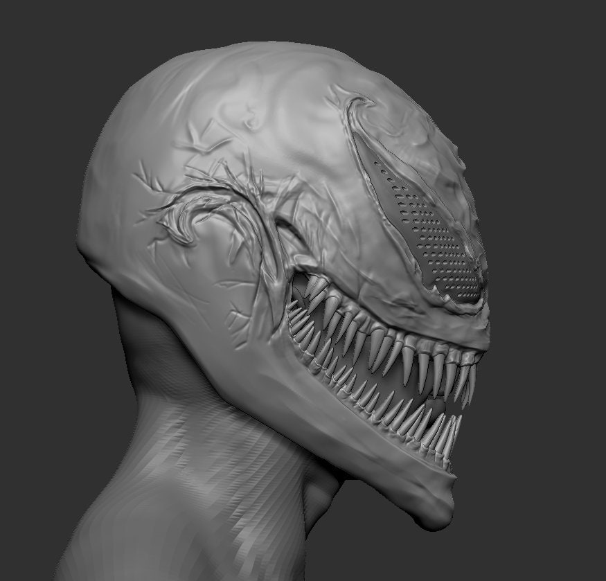 Venom Wearable Helmet Mask 3D File for Printing. STL - Etsy