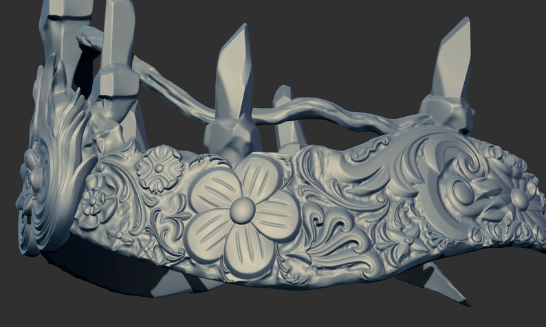 Ash Princess Crown 3D Printing STL File Model - Etsy New Zealand