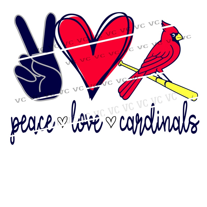 Peace Love Cardinals - Etsy