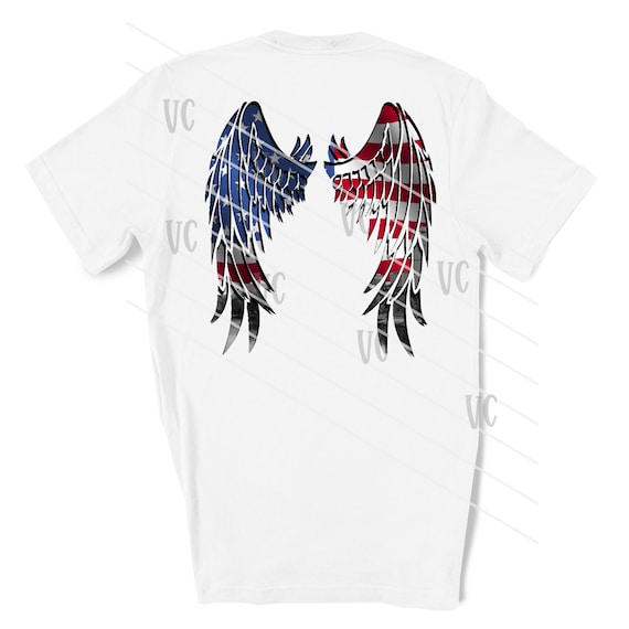 American Flag Angel Wings | Etsy