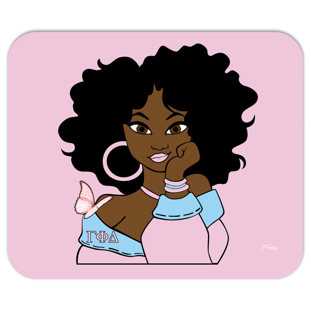 Gamma Phi Delta Gamma Girl Pink Mouse Pad - Etsy