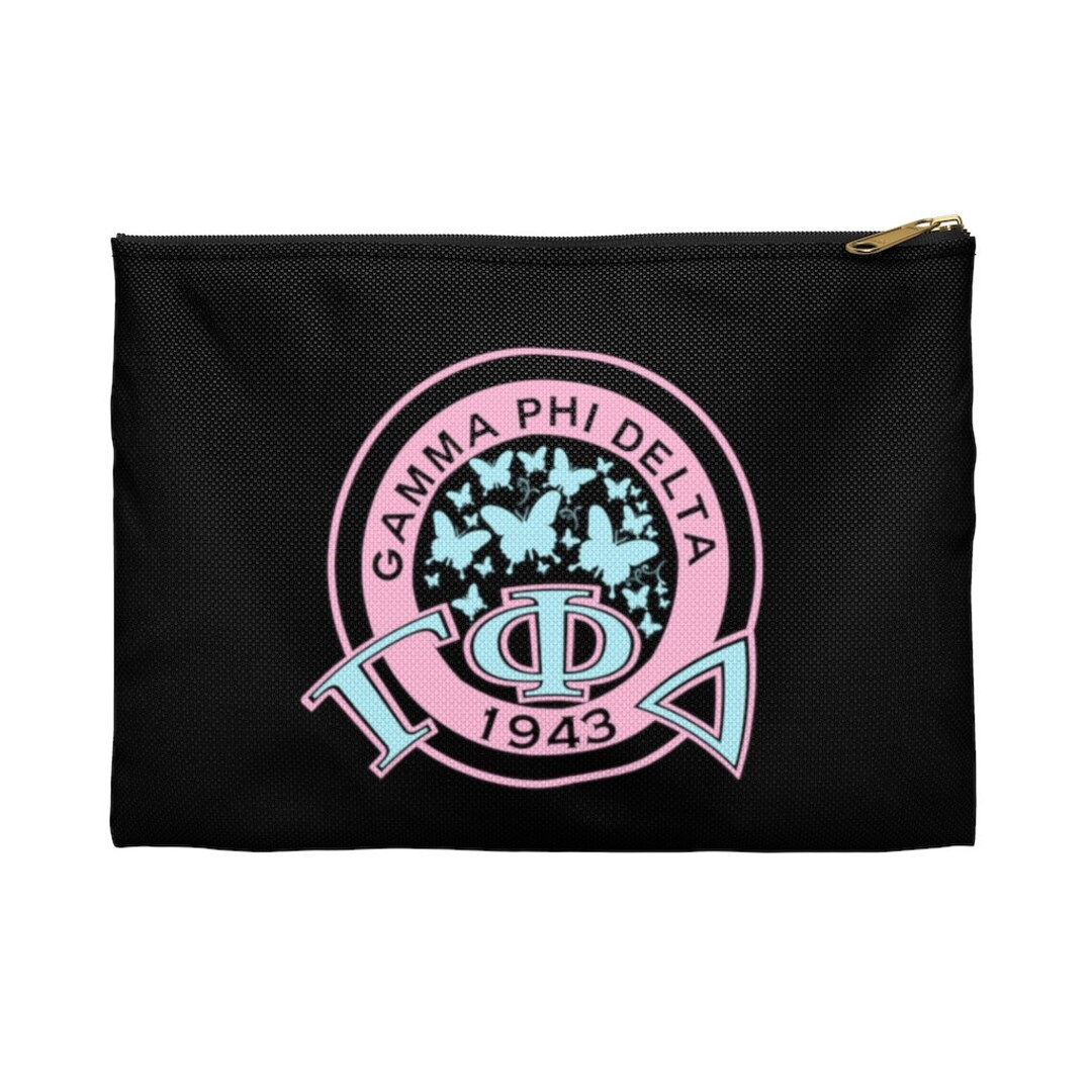 Gamma Phi Delta Circle Accessory Pouch - Etsy Sweden
