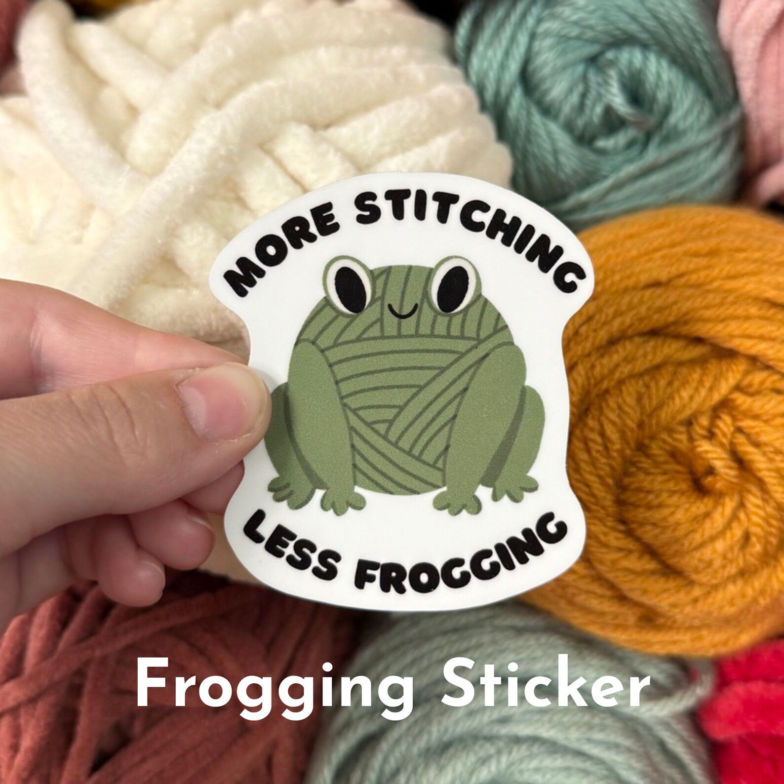 Bundle Yarn Crochet Knitting Stickers - Crochet Sticker - Knitting ...