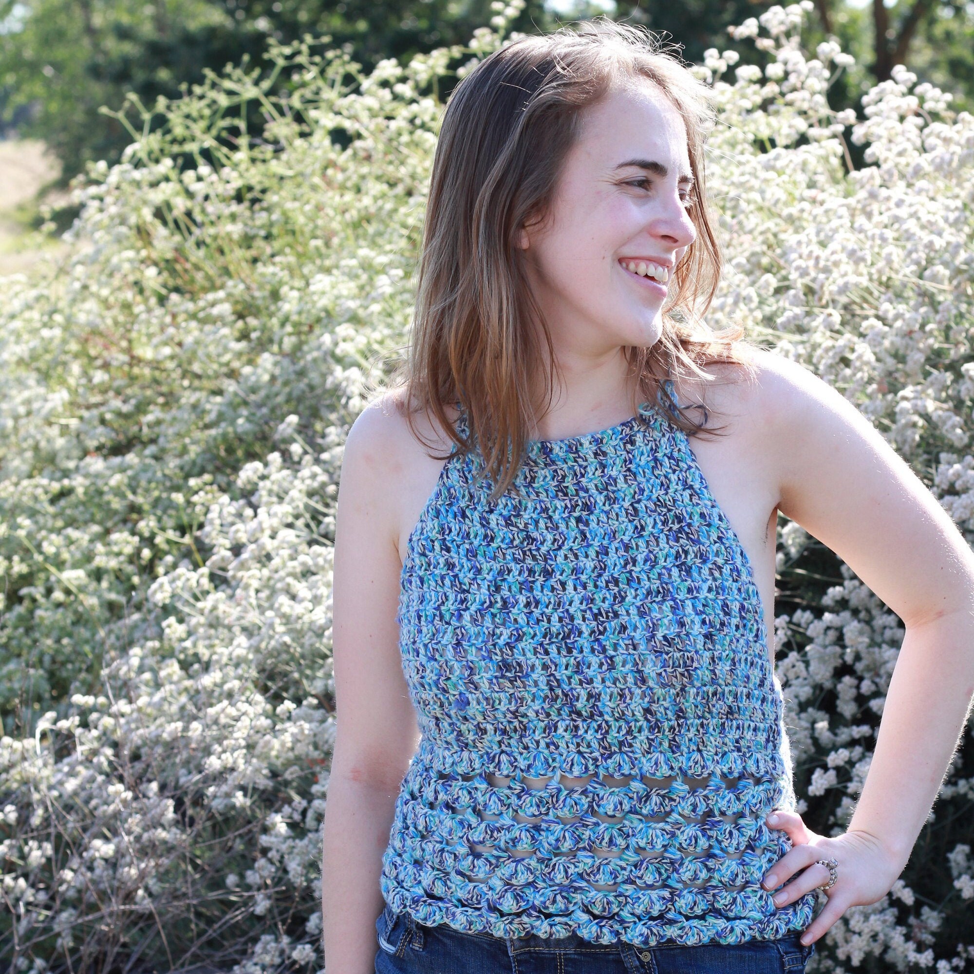 Crochet Halter Top Pattern Crochet Summer Top Easy Crochet - Etsy