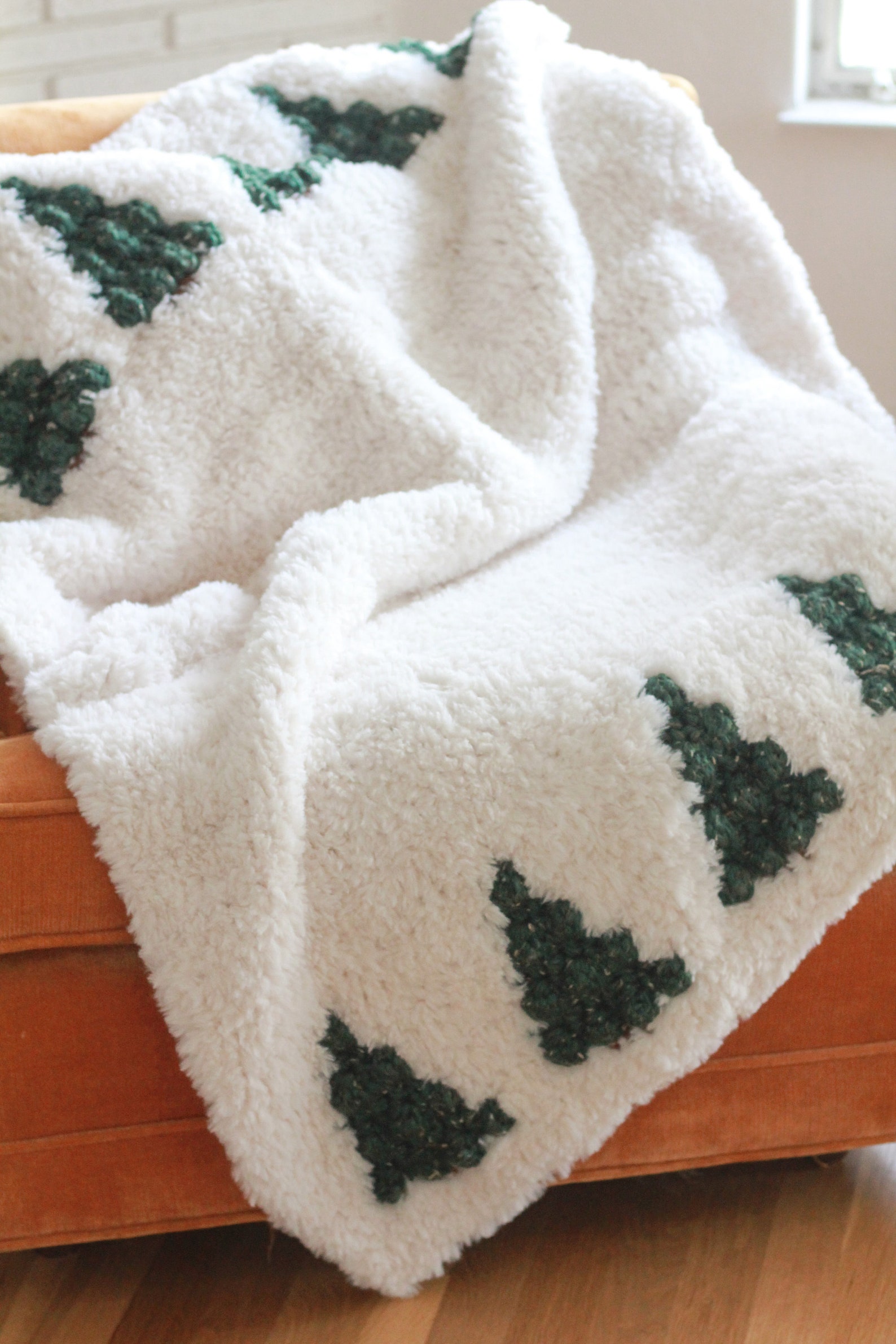 Crochet Pine Tree Blanket Crochet Tree Blanket Pattern - Etsy