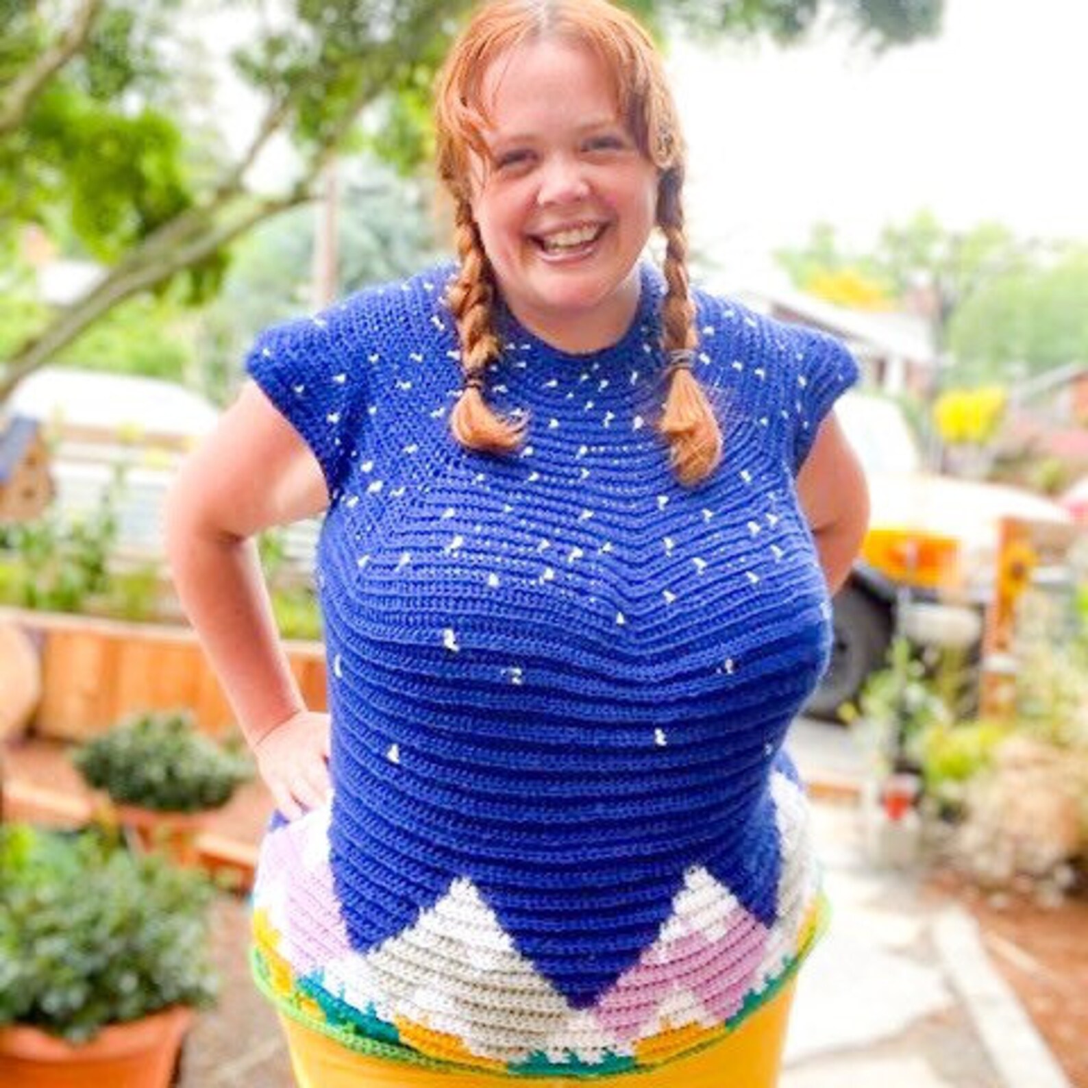 Crochet Mountain Sweater Pattern Tapestry Crochet Sweater - Etsy