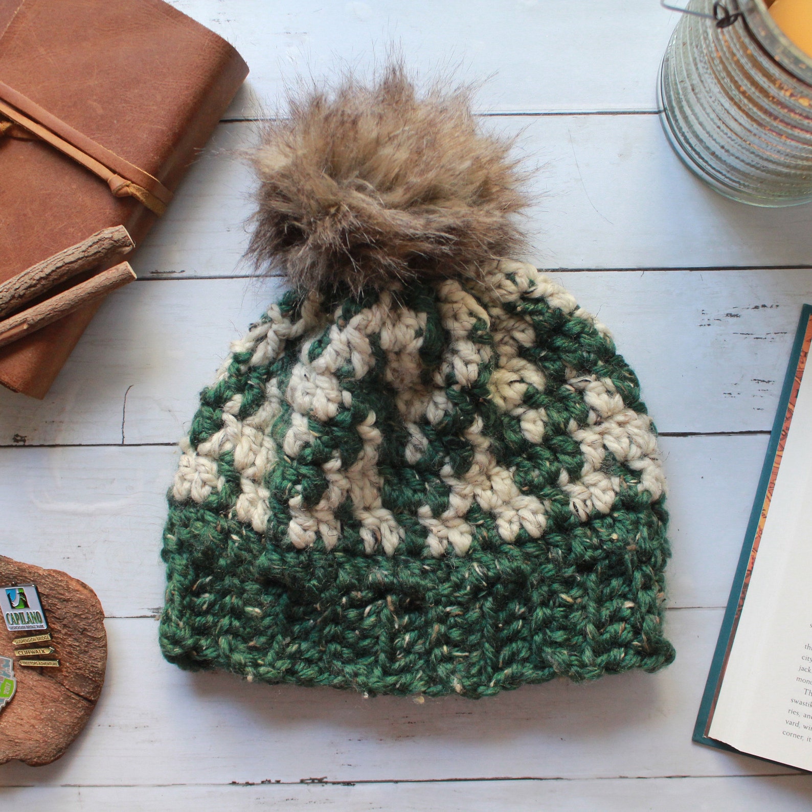 Chevron Crochet Hat Pattern Easy Crochet Pattern Crochet Hat - Etsy