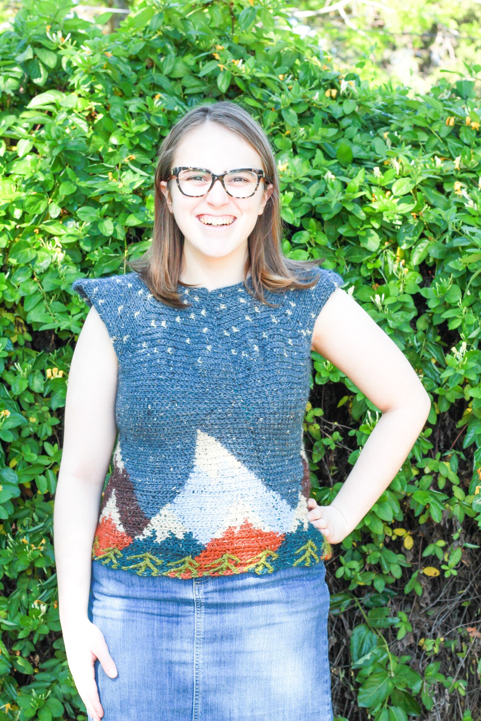 Crochet Mountain Sweater Pattern Tapestry Crochet Sweater - Etsy