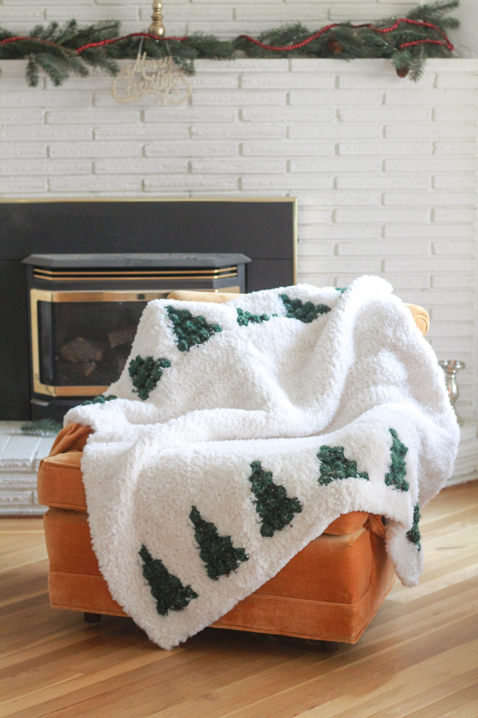 Crochet Pine Tree Blanket Crochet Tree Blanket Pattern - Etsy
